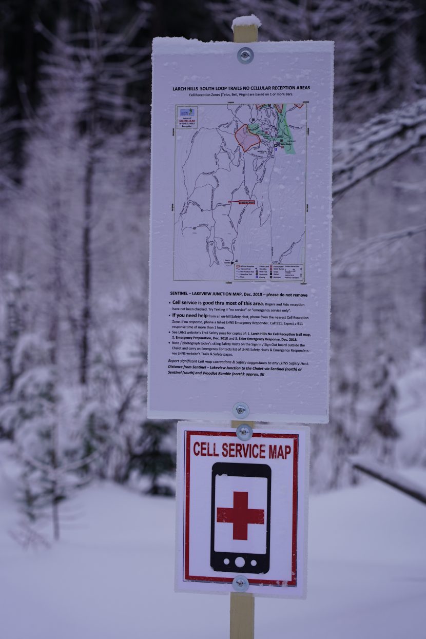 Cell Phone Reception Areas – Larch Hills Nordic Society